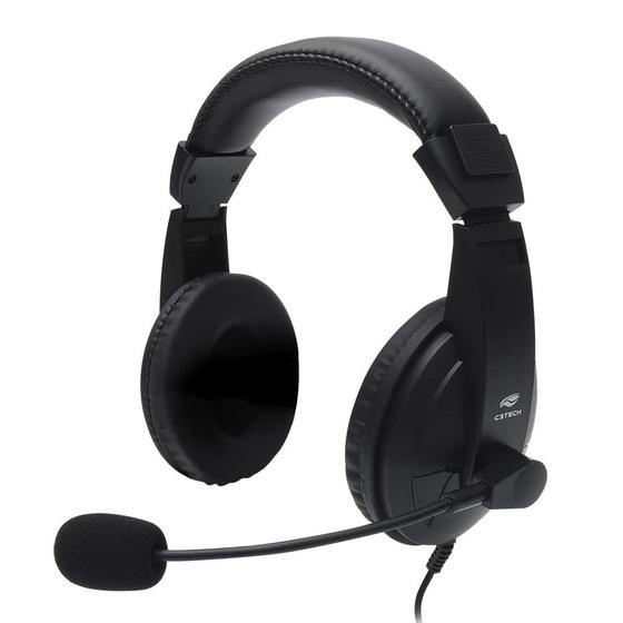 Fone Headset com Microfone USB e controle de Volume Almofadado - C3TECH ...