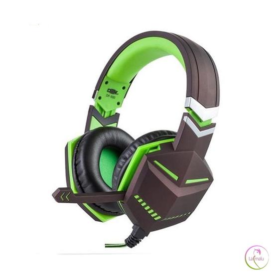 Fone Headset DEX Gamer Preto e Verde Df-500 - Headset Gamer - Magazine ...