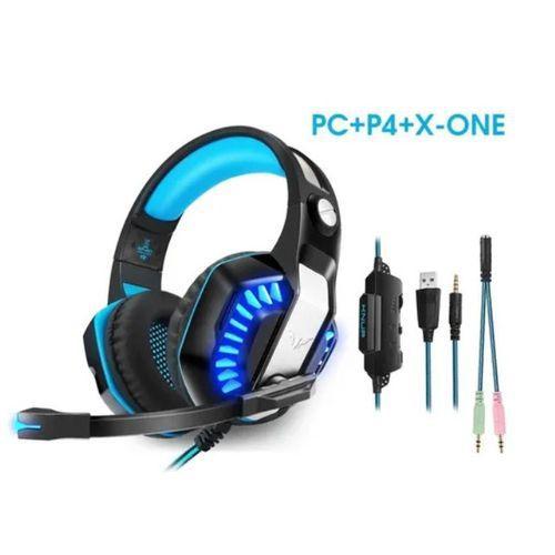 Fone Headset Gamer Para PC e Vídeo Game Com Microfone Estéreo ...