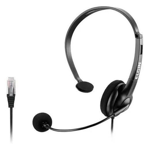 Fone Headset Para Telemarketing Elgin F02-1nsrj Preto - Com Conector ...