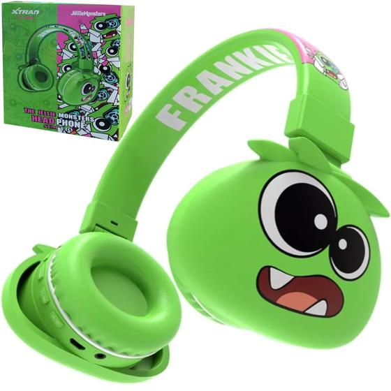 Fone Headset Sem Fio Infantil Monsters Bluetooth - Xtrad - Fone de ...