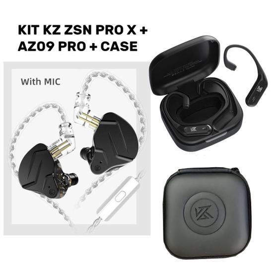 Fone Kz Zsn Pro X Com Mic. Módulo Bluetooth Az09 Pro Case - Fone de ...
