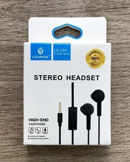 Fone lehmox le-295 - Fone de Ouvido com Fio - Magazine Luiza