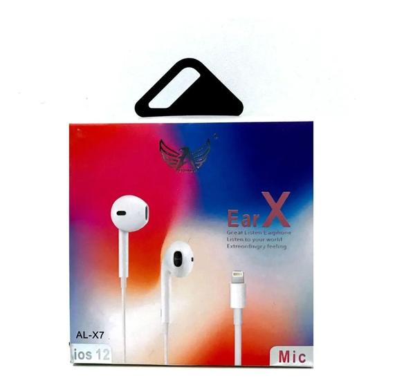 Fone Lightning Ios Ear-x Al-x7 Altomex - Fone de Ouvido com Fio ...