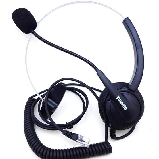 Fone Microfone Headset de Cabeça Rj9 Para Central de Atendimento Online ...