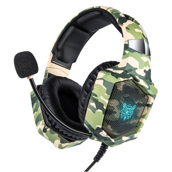 Fone Ouvido Gamer Headset Led Onikuma K8 Rgb Jogos Xbox PS4