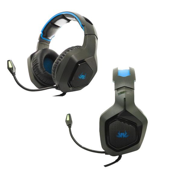 Fone Ouvido Headphone Gamer Super Bass Headset Com Led RGB PC Celular ...
