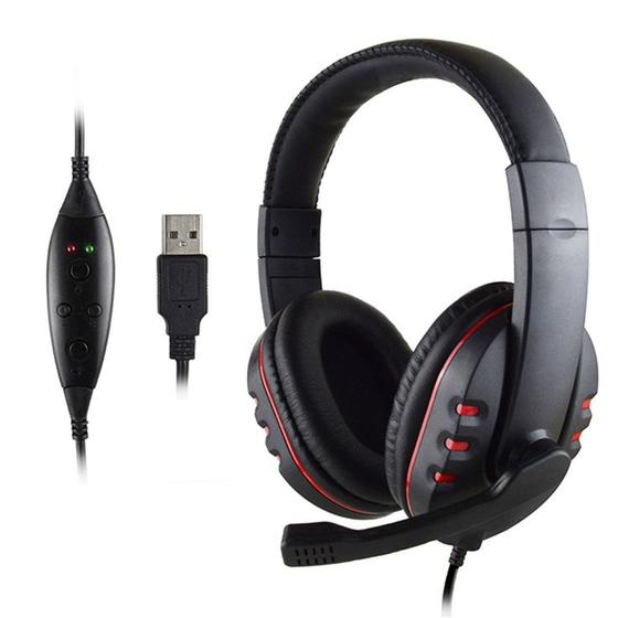 Fone Ouvido Headset Usb Game Pc Microfone Xbox Ps3 Notebook - Lemox ...