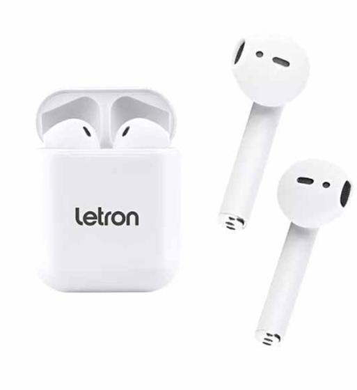 Fone sem fio box estereo earbuds case carregador bluetooth letron ...