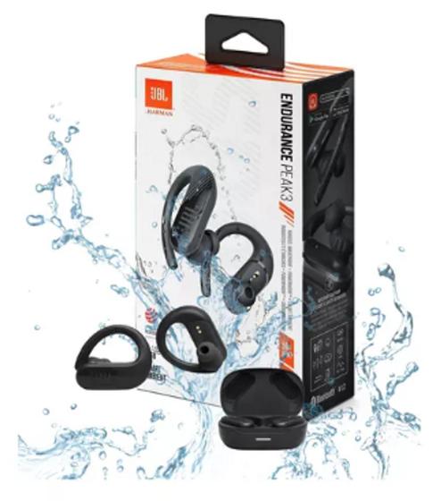 Fone sem fio jbl peak 3 ideal para corridas, esportes e academia a ...