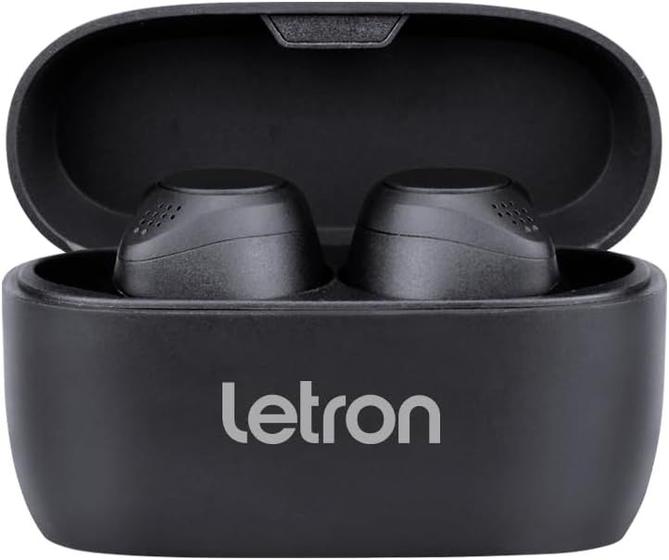 Fone sem fio neo preto estereo intra auricular bluetooth letron ...