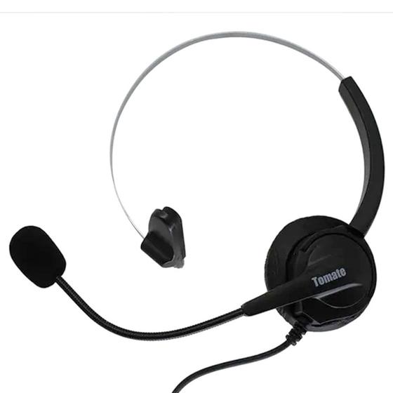 Fone Telefone Headset Fixo Fio Atendimento RJ9 Port Microfone - TOMATE ...