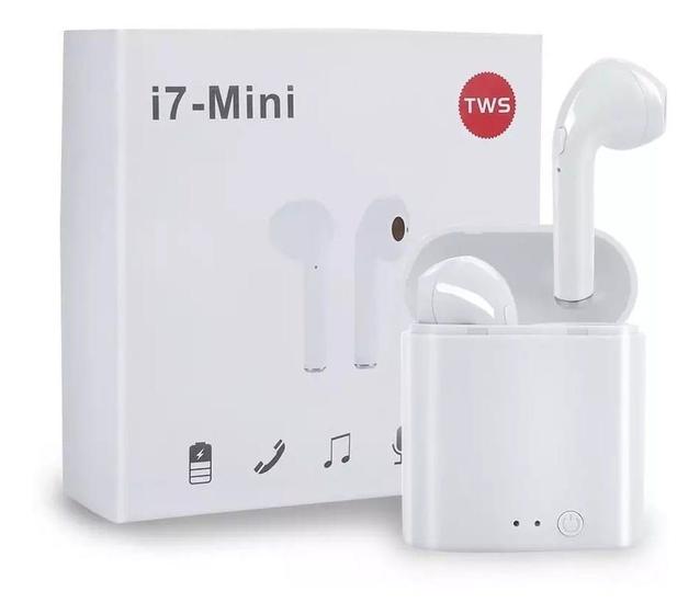 Fones De Ouvido Mini Sem Fio Bluetooth I7 TWS Branco - EbaiBrasil ...