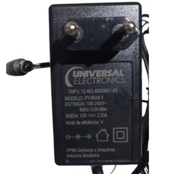 Fonte 12v 2.33a Plug Macho Interno Agulha - Universal Electronics ...