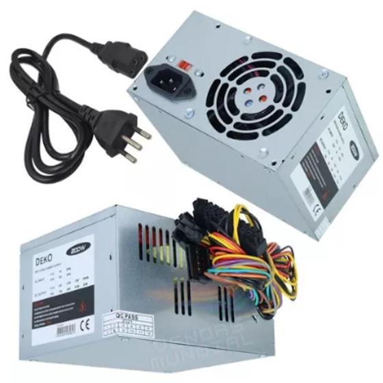 Fonte 200w Para Computador Atx Voltagem 110/220 - TGT - Fonte para ...