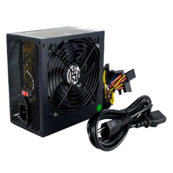 Fonte Atx 400w Real Gamer Para PC Hoopson FNT-400W-S Preta - Fonte de ...