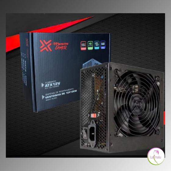 Fonte ATX 750 WATTS Real - MAXXTRO MXPS-750W - Fonte para PC - Magazine ...