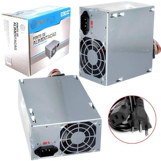 Fonte ATX Conexao SATA e IDE para PC 230W FNT Hoopson - Fonte de ...