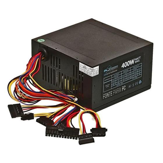 Fonte Atx Pc 400w Reais Cowboy Silenciosa 110v 220v Kp-532 - Knup ...
