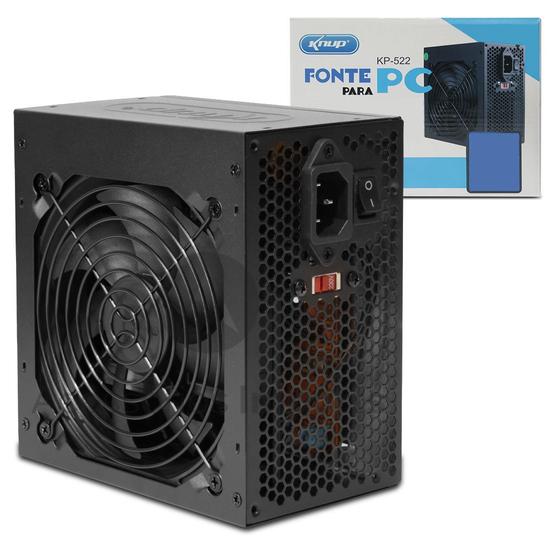Fonte Atx PC 500W KP-522 - Knup - Fonte de Alimentação - Magazine Luiza
