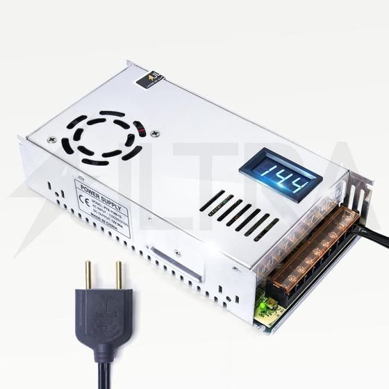 Fonte Automotiva Chaveada 12V 90A Amperes Ultra Carregador de Bateria Som Automotivo Residencial ...