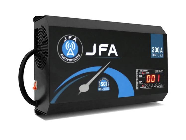 Fonte Automotiva Jfa 200a Slim Bivolt Voltímetro Digital - Fonte de ...
