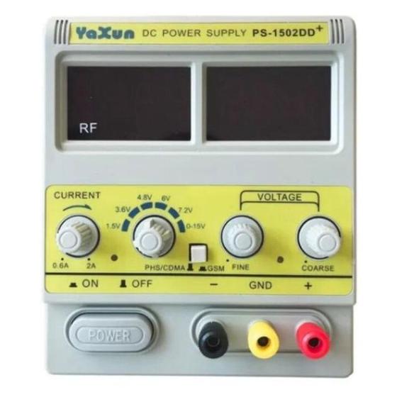 Fonte Bancada Assimétrica Digital Yaxun 1502dd+ 15v 2a Com Beep 110v/220v original - Fonte de ...