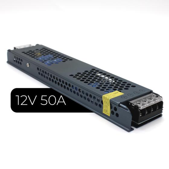Fonte Chaveada 12v 50a 600w P/ Cftv Fita Led Som Automotivo - RY ...
