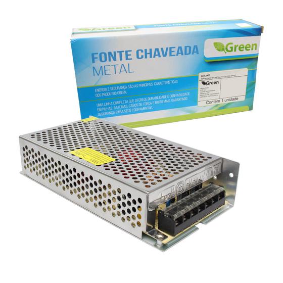 Fonte Chaveada 24v 5a 120w Colmeia Bivolt Cftv Fita Led Som - GREEN - Fonte Chaveada - Magazine ...