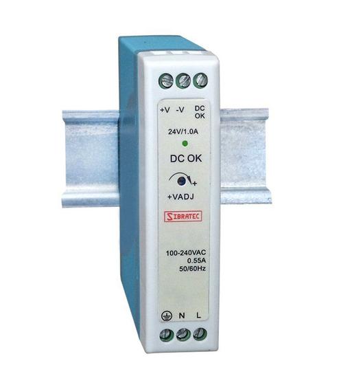 Fonte Chaveada para Trilho Din - Entrada 110/220Vca e Saída 24Vcc Modelo DR - SIBRATEC - Fonte ...