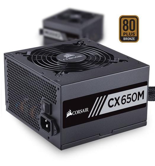 Fonte Corsair 650W 80 Plus Bronze Semi Modular CX650M CP-9020103 ...