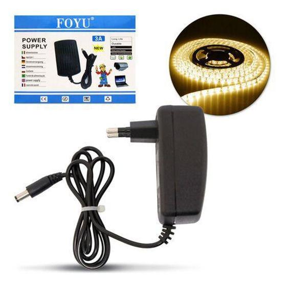 Fonte De Alimentação 12v 3a Bivolt Conector P4 Multiuso - Nem Compara ...