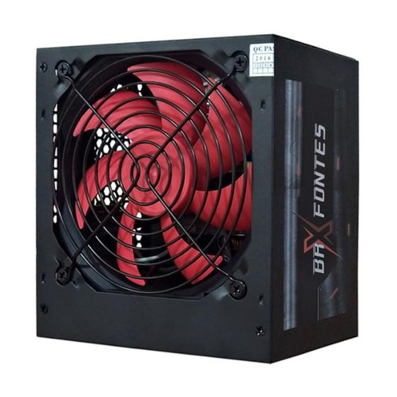 Fonte de Alimentação 750w Real PC Gamer ATX Bivolt PFC Ativo BRX BS750W ...