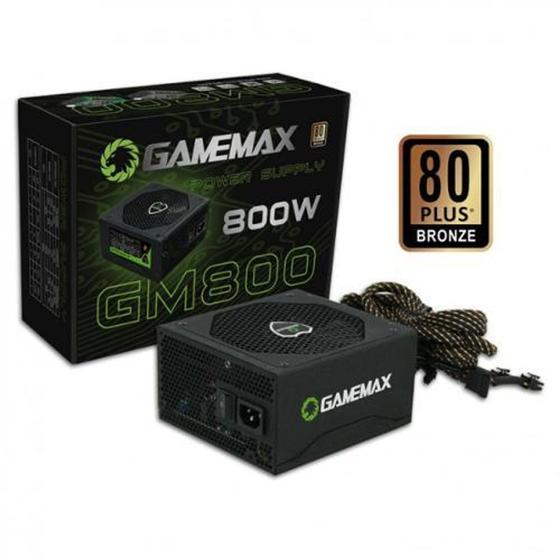 Fonte de alimentacao gamemax gm800 800w 80 plus bronze semi modular box c/pfc - Fonte de ...