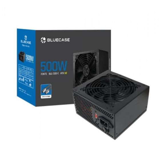 Fonte de Alimentação para PC Desktop 500w Bivolt Bluecase BLU500-E ATX ...