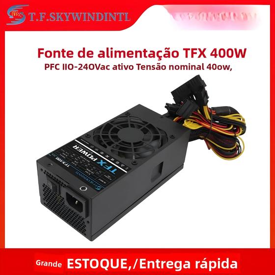 Fonte de alimentação Tfx 400W para computador Pfc ativo TFX PSU para ...