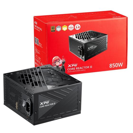Fonte de Alimentação XPG Core Reactor II 850W, 80 Plus, Gold, PCF Ativo ...