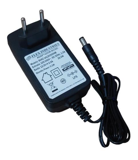 Fonte De Energia Alimentação Entrada 110/240v Saída12v Dc 3a - Adapter ...
