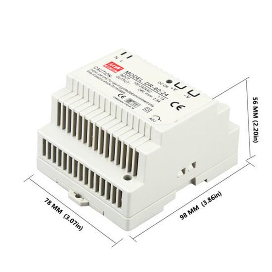 FONTE MODULAR CHAVEADA - TRILHO DIN 100/240VAC 24VDC 2.5A 60w - POLICOMP - Fonte Chaveada ...
