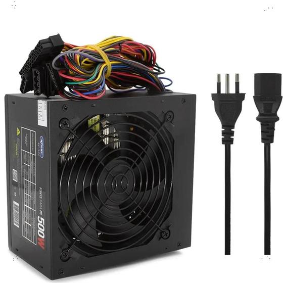 Fonte Para Pc Gamer Atx 12v 500w 110/220v Knup KP-522 - Fonte para ...