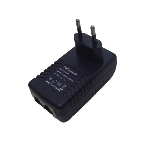 Fonte POE 24V x 1A P/ roteadores rádio Ubiquiti pino padrão BR - Pier ...
