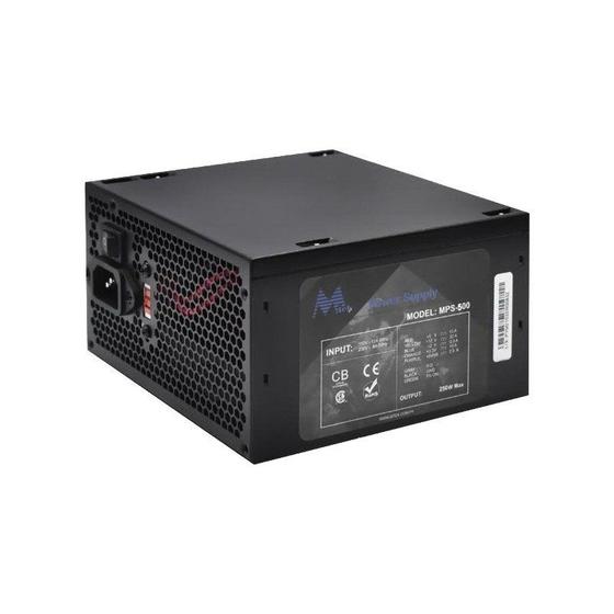 Fonte Real 500W Mtek Mps 500 24 Pinos 12Cm Fan - Fonte de Alimentação ...