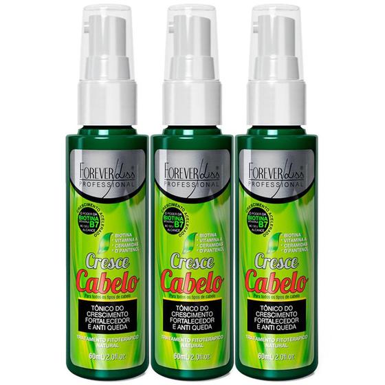 Forever Liss 03 Tônico Anti Queda Cresce Cabelo 60Ml - Tônico Capilar ...