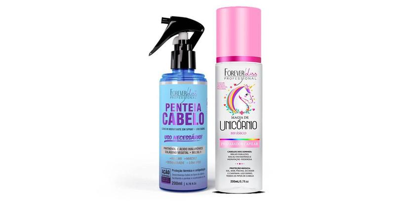 Forever Liss Penteia Cabelo Spray Ultra Hidratante 200ml + Spray ...