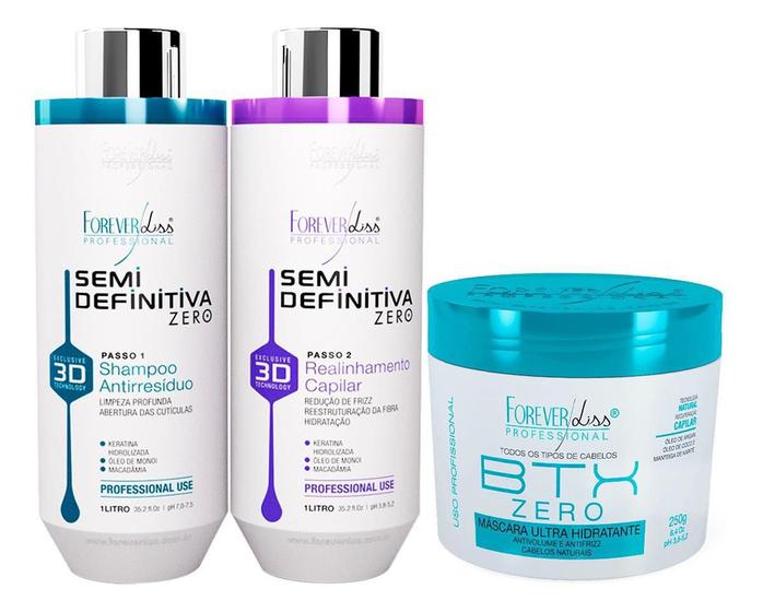 Forever Liss Progressiva 3D Sem Formol + Máscara Botox Zero ...