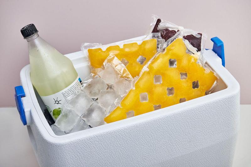 Forma De Gelo Kit 10 Bolsa Plástica Para Fazer Gelo Em Cubos - Naxos ...