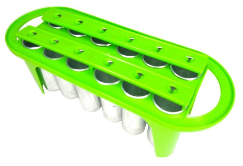 Forma de Picole Redondo Aluminio 12 Picoles Laranja - Gallizzi - Forma ...