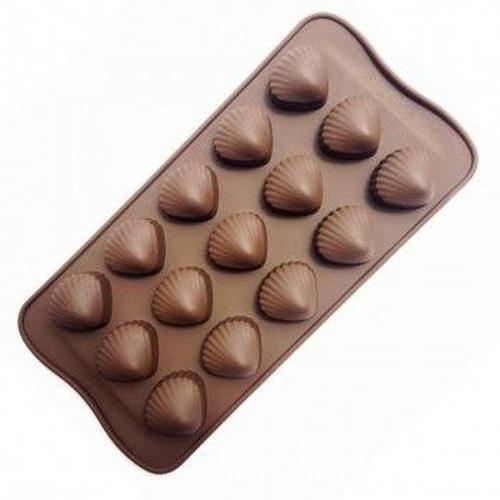 Forma De Silicone Bombons Formato Concha Com 15 Cavidades - Kehome ...