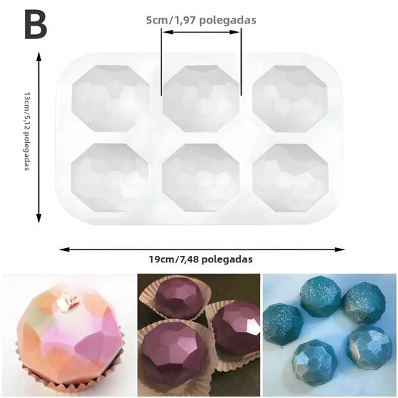 Forma De Silicone Para Donuts Em Formato De Flor, Antiaderente ...