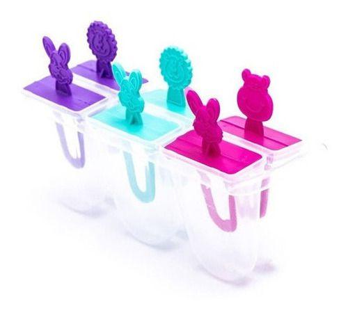 Forma De Sorvete Picolé Caseiro Palitos Bicholé Picoleteira Com 6 ...